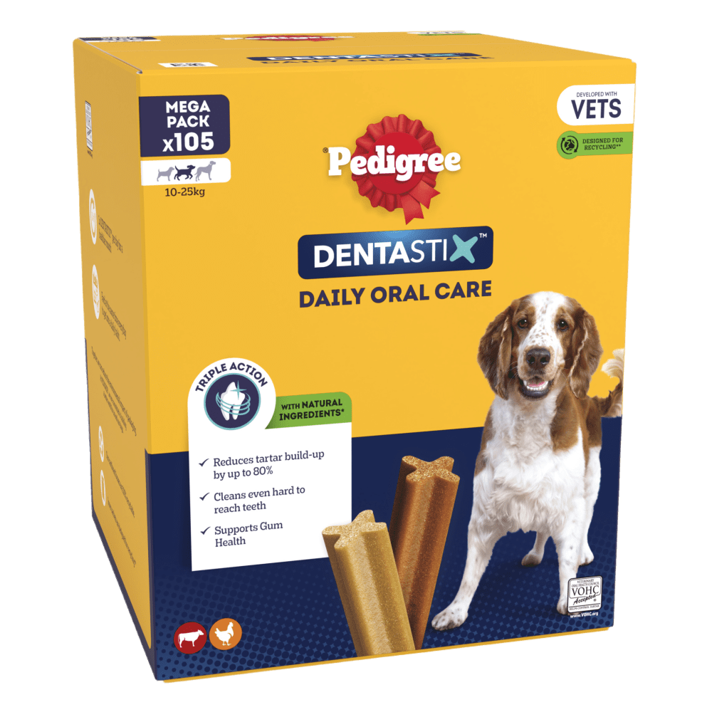 PEDIGREE® DENTASTIX™ Daily Dental Chews Medium Dog Treat 105 Sticks