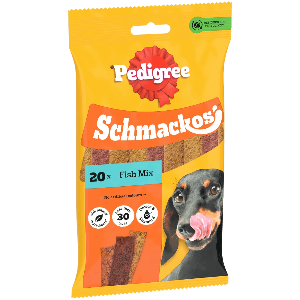 PEDIGREE SCHMACKOS Fish Mix Dog Treats 20 Strips