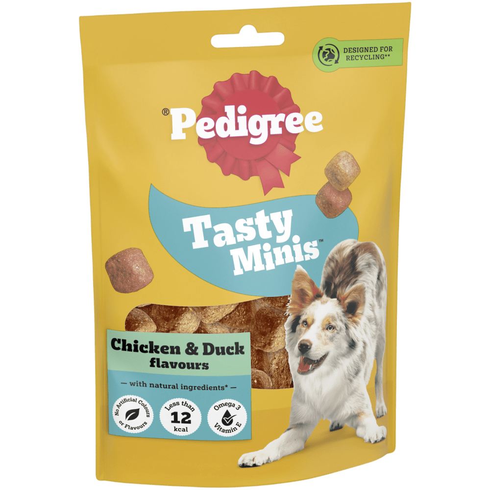 PEDIGREE® TASTY MINIS Adult Dog Treats Chicken & Duck Chewy Cubes 130g
